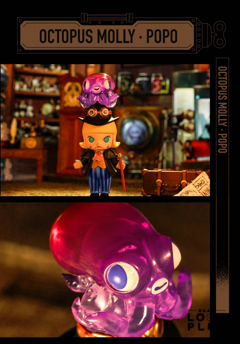 [ เลือกตัวได้ ] Molly : Steam Punk [ Pop Mart ] ตุ๊กตาฟิกเกอร์ Art Toys ...